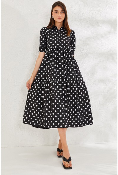 Oshebu Kadın Gömlek Yakalı Salaş Elbise Oshebu Kadın Gömlek Yakalı Salaş Elbise