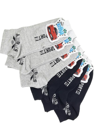 Black Arden Socks 6 Çift 11-12 Yaş Karışık Renkli Sport Yazılı Erkek Çocuk Patik Çorap BT-0589 Black Arden Socks 6 Çift 11-12 Yaş Karışık Renkli Sport Yazılı Erkek Çocuk Patik Çorap BT-0589