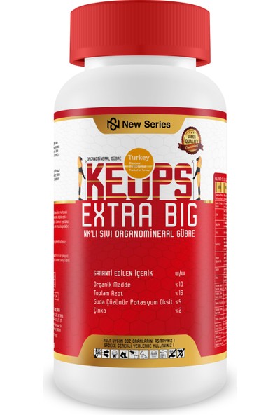 Keops Extra Bıg Sıvı Organomineralli Meyve Irileştiricili Gübre 1 Litre Keops Extra Bıg Sıvı Organomineralli Meyve Irileştiricili Gübre 1 Litre