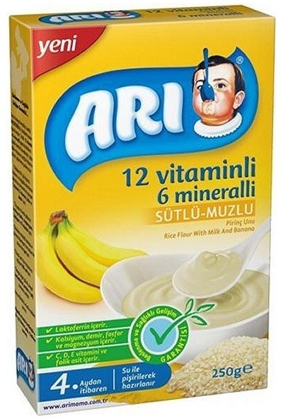 Arı Mama Sütlü Muzlu 250 gr