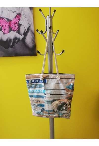 Rihens World Desenli Plaj Çantası