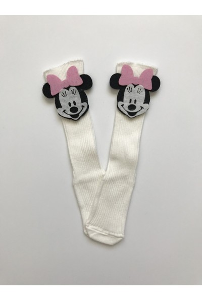 Nis Butik Minnie Aparatlı Diz Altı Çorap