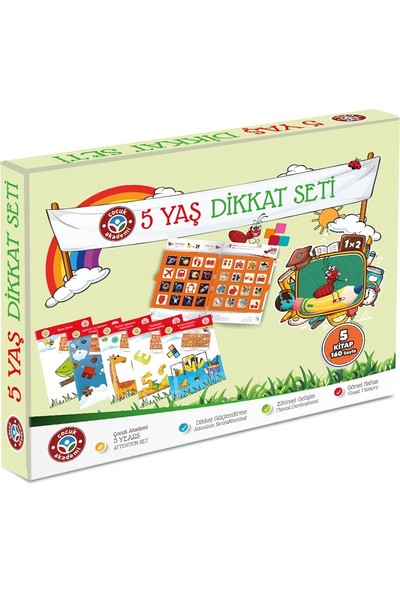 Çocuk Akademi 5 Yaş Dikkat Seti Çocuk Akademi 5 Yaş Dikkat Seti