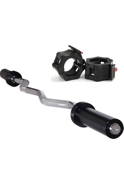 120 cm Profesyonel Polytilen Olimpik Z Bar Klips Hediyeli 120 cm Profesyonel Polytilen Olimpik Z Bar Klips Hediyeli