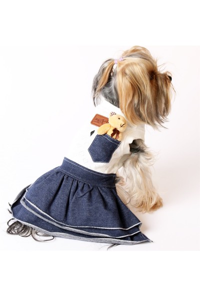 Max Design Pet Ayıcık Elbise - Lacivert Köpek ve Kedi Kıyafeti Max Design Pet Ayıcık Elbise - Lacivert Köpek ve Kedi Kıyafeti