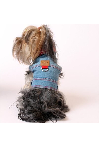 Max Design Pet Kot Yelek Kırmızı Astarlı - Köpek ve Kedi Kıyafeti