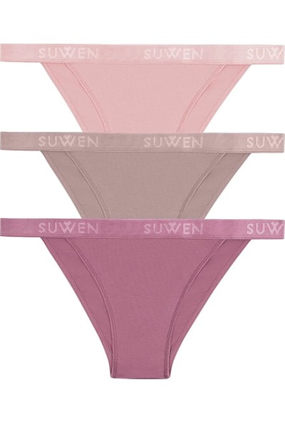 Suwen 3 Lü Pamuklu Slip Külot