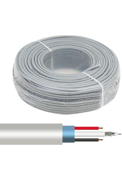 CDM Kamera Kablosu 2+1 Bakır - 1 Metre CDM Kamera Kablosu 2+1 Bakır - 1 Metre