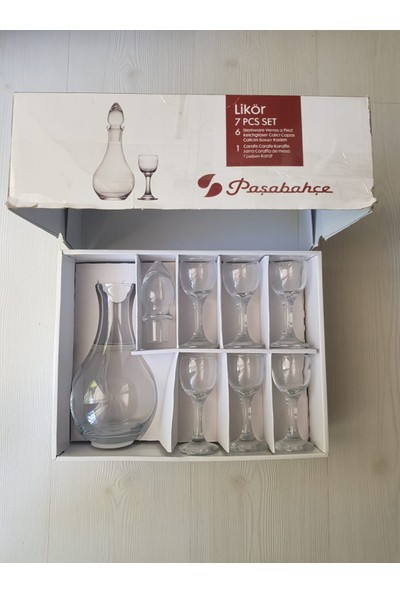 Gülruli Zemzem Şerbet Seti Cam 7 Parça