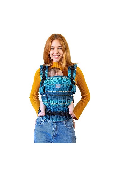 Mababy Ergonomik Bebek Kangurusu, %100 Organik Pamuk, Yenidoğan-2 Yaş, Wipie, Turkuaz Mababy Ergonomik Bebek Kangurusu, %100 Organik Pamuk, Yenidoğan-2 Yaş, Wipie, Turkuaz