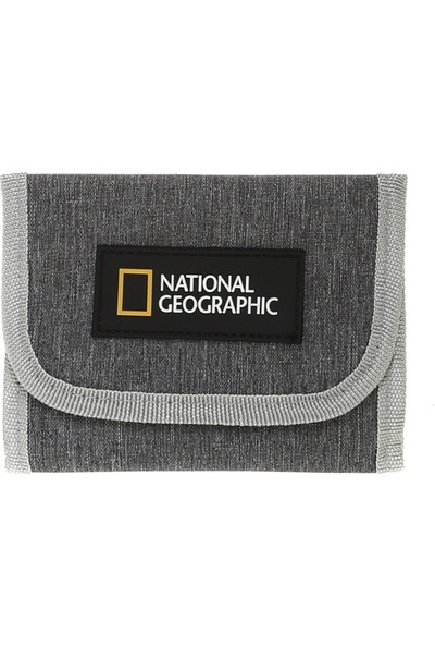 National Geographic 13 x 10 Tekstil Gri - Siyah Unisex Cüzdan Erın