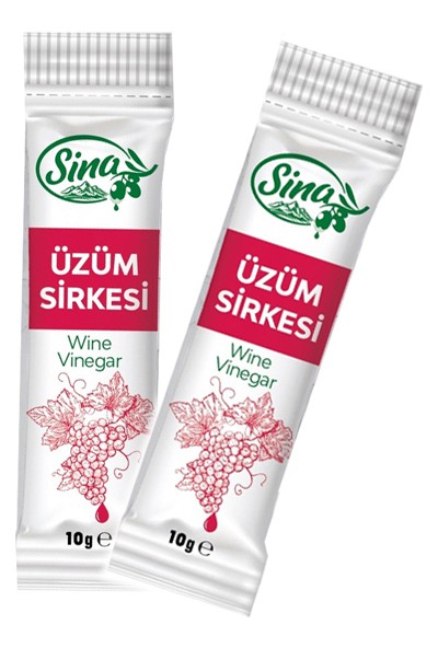 Sina Tek Kullanımlık Üzüm Sirkesi 500 x 10 gr