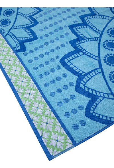 Özdilek Saint Tropez Mandala Blue Kadife Plaj Havlusu 101X178 Özdilek Saint Tropez Mandala Blue Kadife Plaj Havlusu 101X178