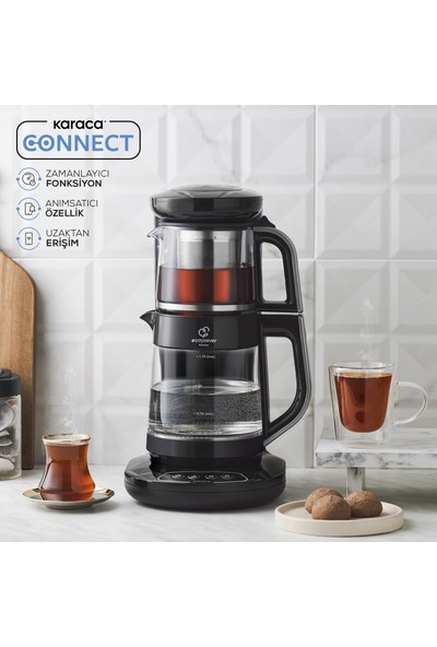 Karaca Çaysever Robotea Connect Çay Makinesi Chrome