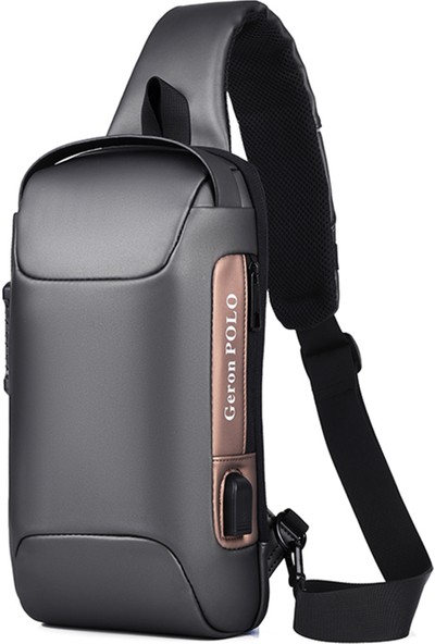 Kkmoon Su Geçirmez Erkek Sırt Çantası - Gri (Yurt Dışından)