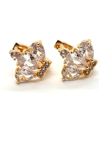 Pag Accessories Prenses Model Zirkon Taşlı Kadın Küpe