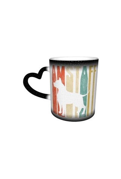 Sanlindou Yaratıcı Seramik Kupa Beyaz Isı Transfer Kahve Fincanı (Yurt Dışından)