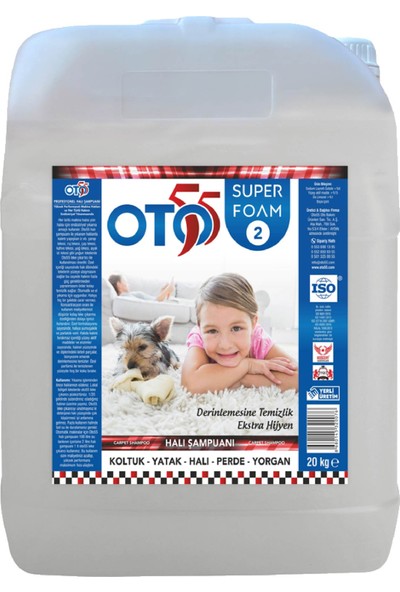 Oto 55 Halı Şampuanı 1/150 ve Ektra Parfümlü Oto 55 Halı Şampuanı 1/150 ve Ektra Parfümlü