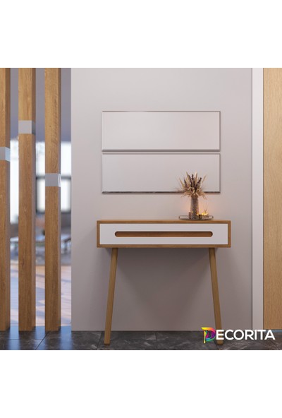 Decorita Aynalı Dresuar 2'li Ayna ve Dresuar 90 x 86 x 30 cm Decorita Aynalı Dresuar 2'li Ayna ve Dresuar 90 x 86 x 30 cm