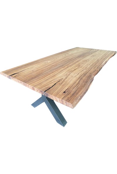 Meksa Wood Doğal Zingana Ağacı Yemek Masası 251X113