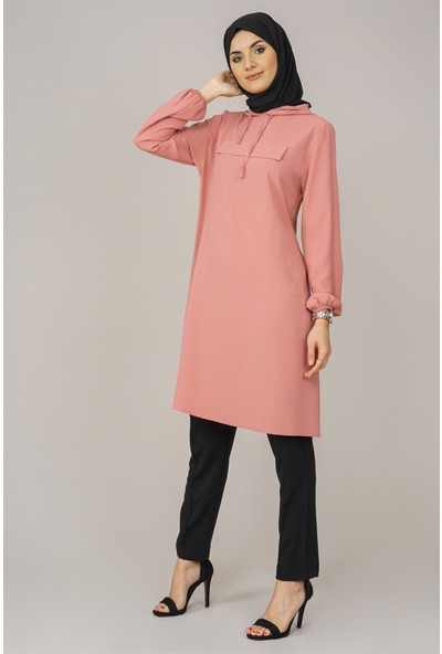 A-Tunik Kadın Kapüşonlu Tunik 5008