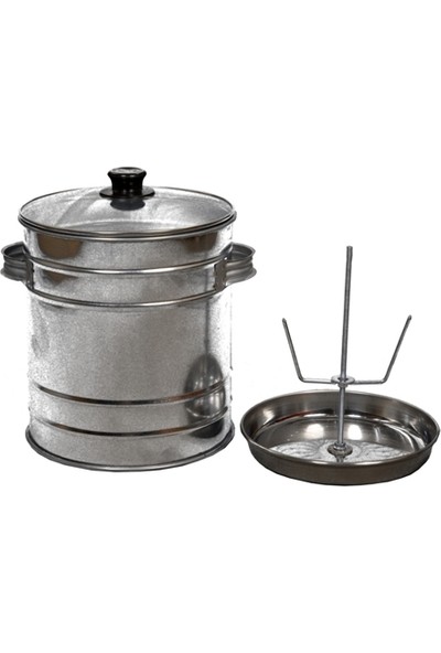 Önder Metal Teneke Tavuk Kapama Seti (Cam Kapaklı)