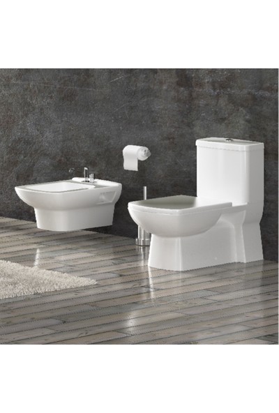 Turavit Plaza Arkadan Çıkışlı Duvara Sıfır Klozet