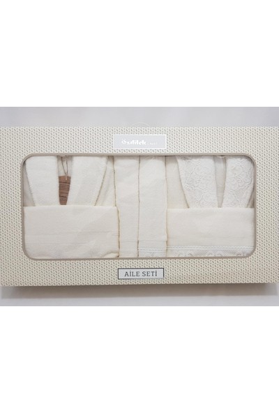 Özdilek Bornoz Seti Destan Krem Krem