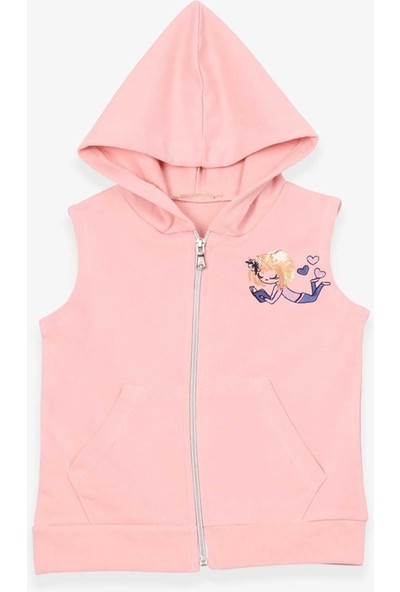 Breeze Kız Çocuk Yelek Nakışlı Somon Modi (3-8 Yaş) Breeze Kız Çocuk Yelek Nakışlı Somon Modi (3-8 Yaş)