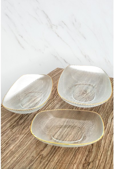 Sunum Seti 3lü Cam Yaldızlı Artina SGM07019