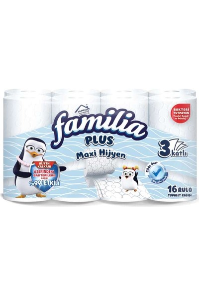 Familya Tuvalet Kağıdı Plus Maxi Hijyen 16'lı Familya Tuvalet Kağıdı Plus Maxi Hijyen 16'lı