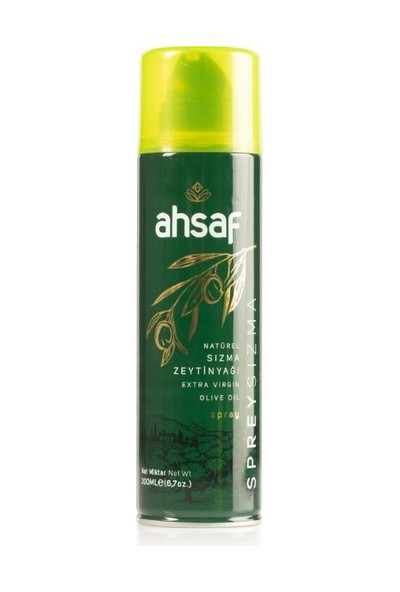 Ahsaf Natürel Sızma Zeytinyağı 200 ml Sprey Ahsaf Natürel Sızma Zeytinyağı 200 ml Sprey