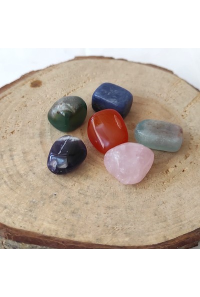 Candle's Flame 6'lı Doğal Taş Set