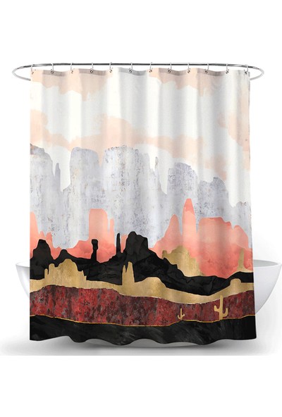 Yilegou 12 Kancalı Yıkanabilir Su Geçirmez Banyo Perdesi - Çok Renkli (Yurt Dışından) Yilegou 12 Kancalı Yıkanabilir Su Geçirmez Banyo Perdesi - Çok Renkli (Yurt Dışından)