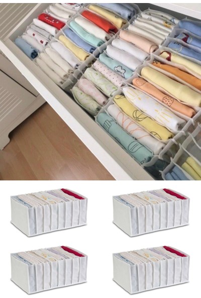 Serstil 4 Adet - Xlarge 8 Gözlü Çekmece Içi Düzenleyici Organizer 31 x 36 x 12 cm Serstil 4 Adet - Xlarge 8 Gözlü Çekmece Içi Düzenleyici Organizer 31 x 36 x 12 cm