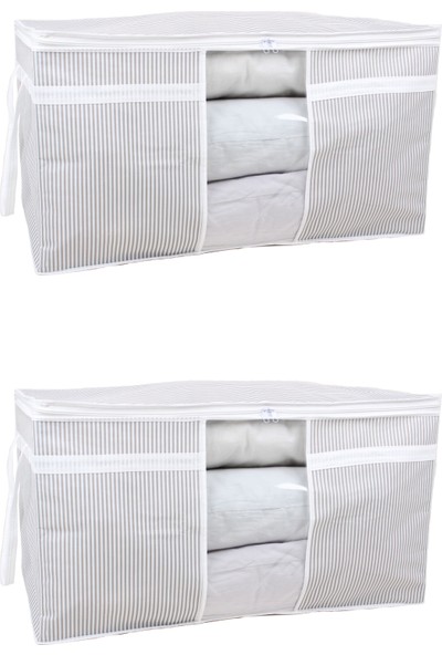 Esti 2 Adet - Pencereli Yastık Yorgan Hurcu 75 x 40 x 40 cm