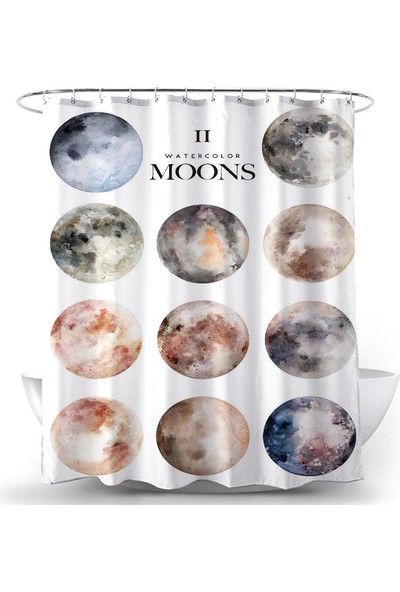 Yilegou 12 Kancalı Yıkanabilir Su Geçirmez Banyo Perdesi - Çok Renkli (Yurt Dışından) Yilegou 12 Kancalı Yıkanabilir Su Geçirmez Banyo Perdesi - Çok Renkli (Yurt Dışından)