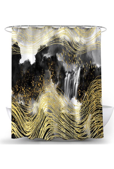 Yilegou 12 Kancalı Yıkanabilir Su Geçirmez Banyo Perdesi - Çok Renkli (Yurt Dışından) Yilegou 12 Kancalı Yıkanabilir Su Geçirmez Banyo Perdesi - Çok Renkli (Yurt Dışından)