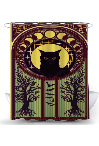 Yilegou 12 Kancalı Yıkanabilir Su Geçirmez Banyo Perdesi - Siyah (Yurt Dışından) Yilegou 12 Kancalı Yıkanabilir Su Geçirmez Banyo Perdesi - Siyah (Yurt Dışından)