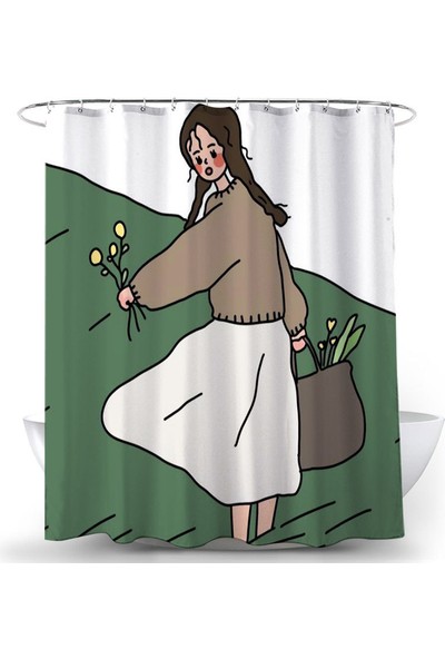 Yilegou 12 Kancalı Yıkanabilir Su Geçirmez Banyo Perdesi - Çok Renkli (Yurt Dışından) Yilegou 12 Kancalı Yıkanabilir Su Geçirmez Banyo Perdesi - Çok Renkli (Yurt Dışından)