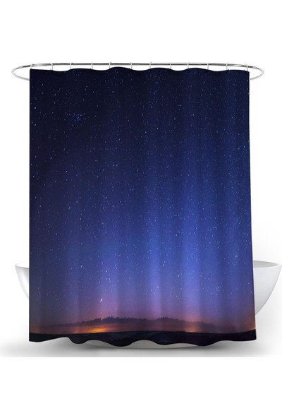 Yilegou 12 Kancalı Yıkanabilir Su Geçirmez Banyo Perdesi - Mavi (Yurt Dışından) Yilegou 12 Kancalı Yıkanabilir Su Geçirmez Banyo Perdesi - Mavi (Yurt Dışından)