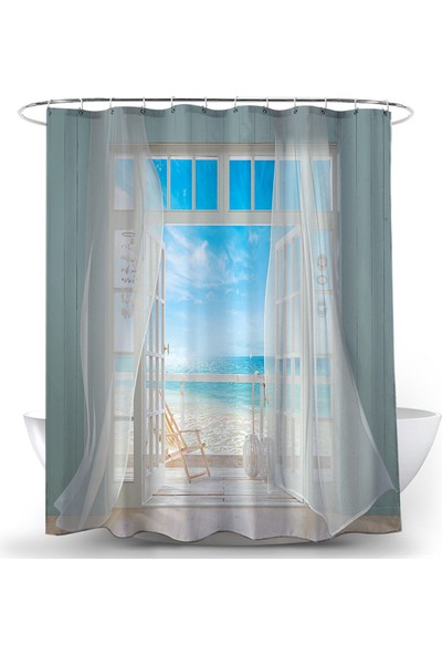 Yilegou 12 Kancalı Yıkanabilir Su Geçirmez Banyo Perdesi - Çok Renkli (Yurt Dışından) Yilegou 12 Kancalı Yıkanabilir Su Geçirmez Banyo Perdesi - Çok Renkli (Yurt Dışından)