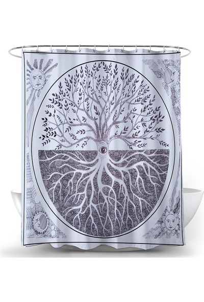 Yilegou 12 Kancalı Yıkanabilir Su Geçirmez Banyo Perdesi - Çok Renkli (Yurt Dışından) Yilegou 12 Kancalı Yıkanabilir Su Geçirmez Banyo Perdesi - Çok Renkli (Yurt Dışından)