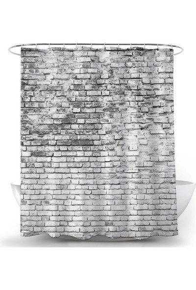 Yilegou 12 Kancalı Yıkanabilir Su Geçirmez Banyo Perdesi - Gri (Yurt Dışından) Yilegou 12 Kancalı Yıkanabilir Su Geçirmez Banyo Perdesi - Gri (Yurt Dışından)