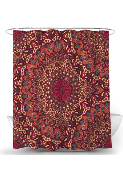 Yilegou 12 Kancalı Yıkanabilir Su Geçirmez Banyo Perdesi - Kırmızı (Yurt Dışından) Yilegou 12 Kancalı Yıkanabilir Su Geçirmez Banyo Perdesi - Kırmızı (Yurt Dışından)