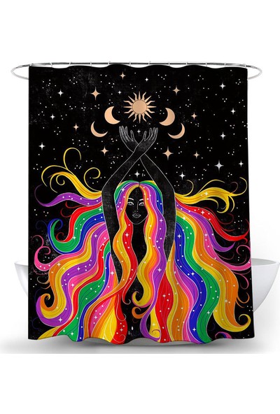 Yilegou 12 Kancalı Yıkanabilir Su Geçirmez Banyo Perdesi - Siyah (Yurt Dışından) Yilegou 12 Kancalı Yıkanabilir Su Geçirmez Banyo Perdesi - Siyah (Yurt Dışından)