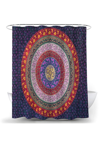Yilegou 12 Kancalı Yıkanabilir Su Geçirmez Banyo Perdesi - Çok Renkli (Yurt Dışından) Yilegou 12 Kancalı Yıkanabilir Su Geçirmez Banyo Perdesi - Çok Renkli (Yurt Dışından)