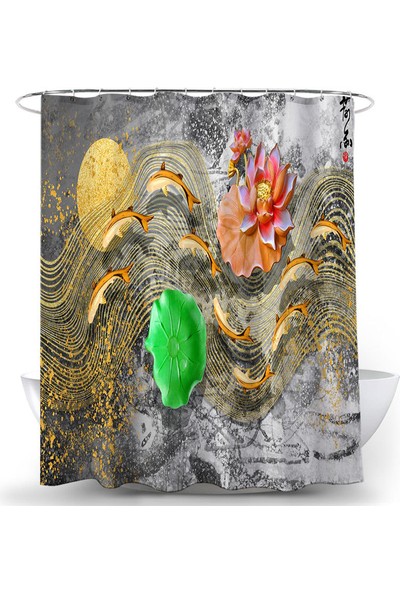 Yilegou 12 Kancalı Yıkanabilir Su Geçirmez Banyo Perdesi - Çok Renkli (Yurt Dışından) Yilegou 12 Kancalı Yıkanabilir Su Geçirmez Banyo Perdesi - Çok Renkli (Yurt Dışından)