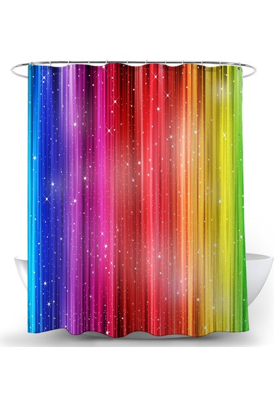 Yilegou 12 Kancalı Yıkanabilir Su Geçirmez Banyo Perdesi - Çok Renkli (Yurt Dışından) Yilegou 12 Kancalı Yıkanabilir Su Geçirmez Banyo Perdesi - Çok Renkli (Yurt Dışından)