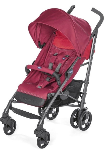 Chicco Lite Way 3 Top Baston Bebek Arabası - Kırmızı